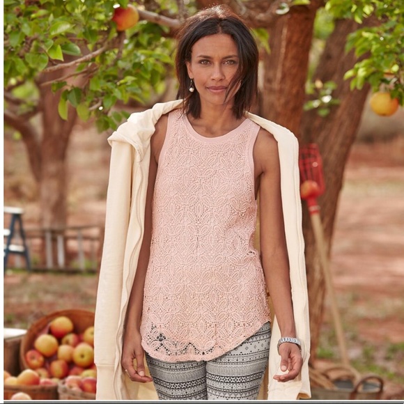 Sundance | Tops | Sundance Blush Pink Lace Tank | Poshmark